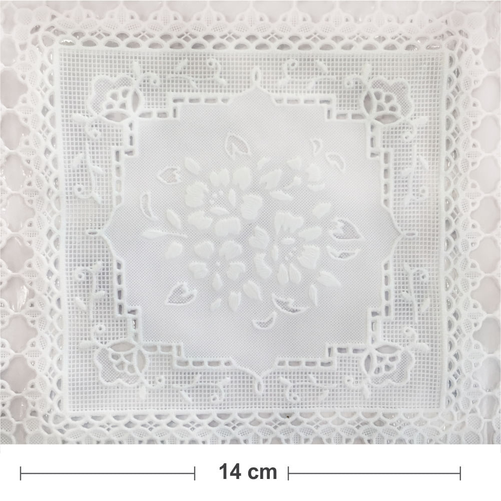 Rolo Pvc Rendado Liso Lg1,37 Des.002/branco - Niazi Chohfi