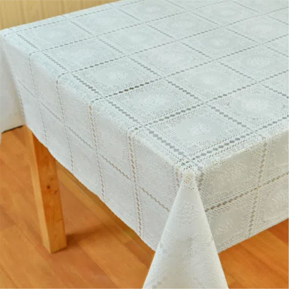 Rolo Pvc Rendado Liso Lg1,37 Des.002/branco - Niazi Chohfi