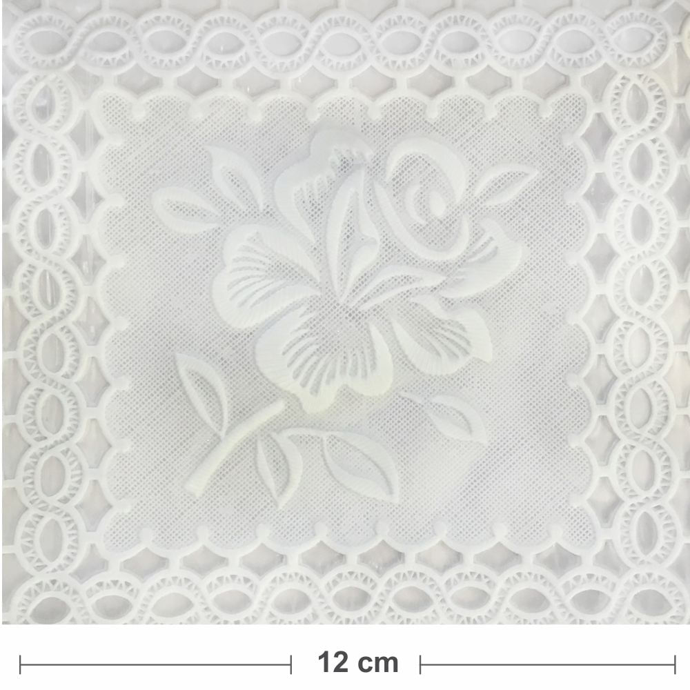 ROLO PVC RENDADO LISO LG1,37 DES.003/BRANCO - Niazi Chohfi