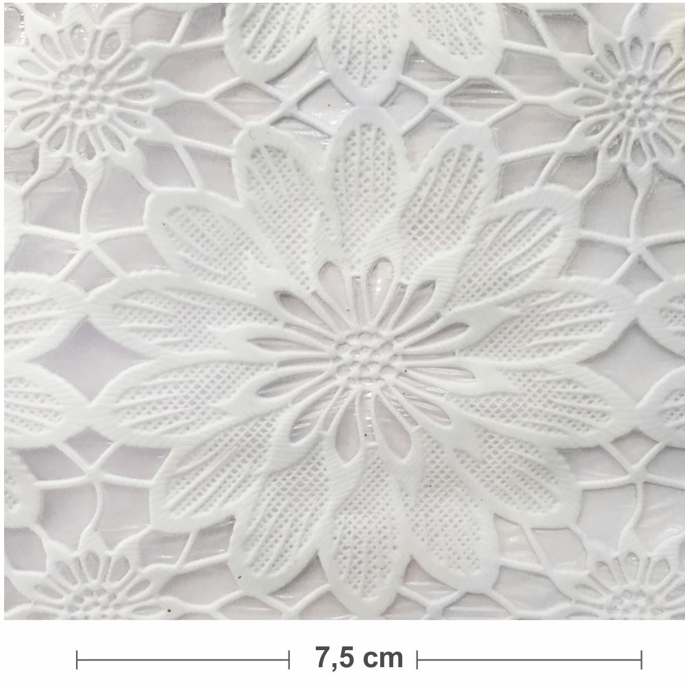 ROLO PVC RENDADO LISO LG0,50 DES.002/BRANCO - Niazi Chohfi