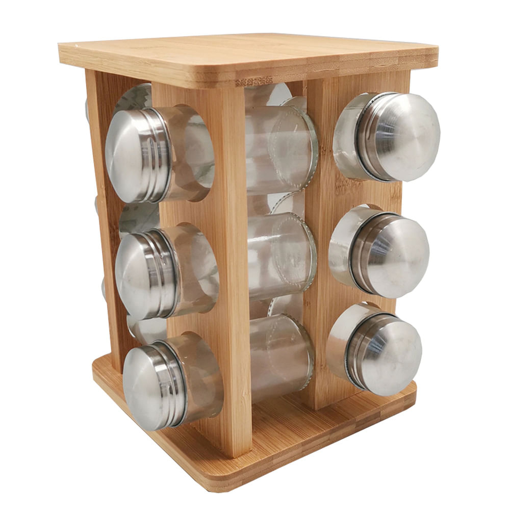 PORTA TEMPEROS GIRATORIO BAMBOO - Niazi Chohfi