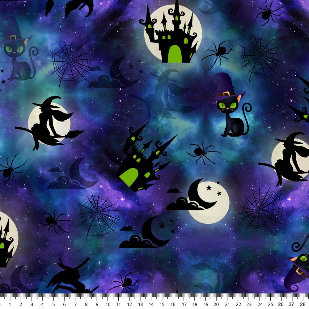 Tecido Tricoline Digital Lg 1,50 Halloween 9017 E378 - Niazi Chohfi